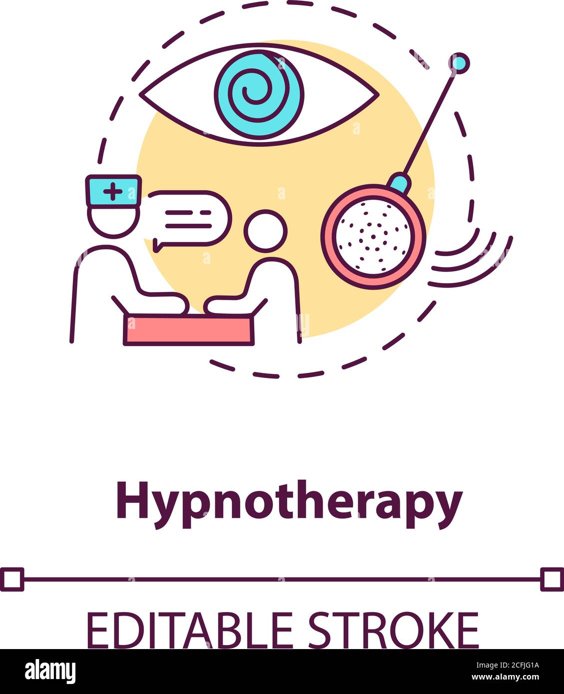 Hypnosis therapy Stock Vector Images - Alamy