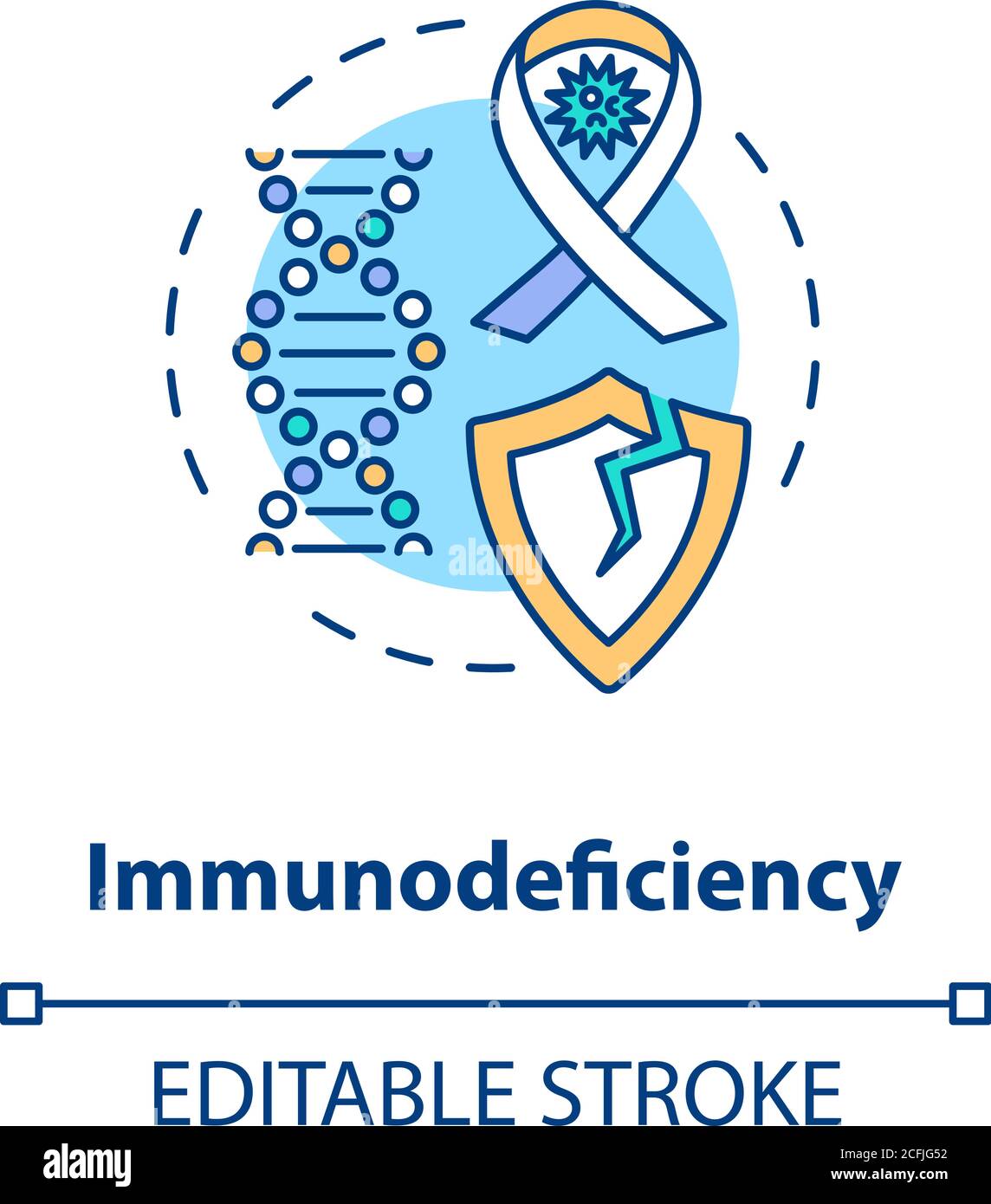 Immunodeficiency concept icon Stock Vector Image & Art - Alamy