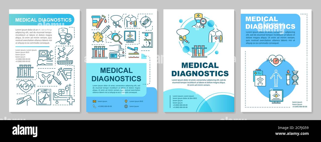 Medical diagnostics brochure template Stock Vector Image & Art - Alamy