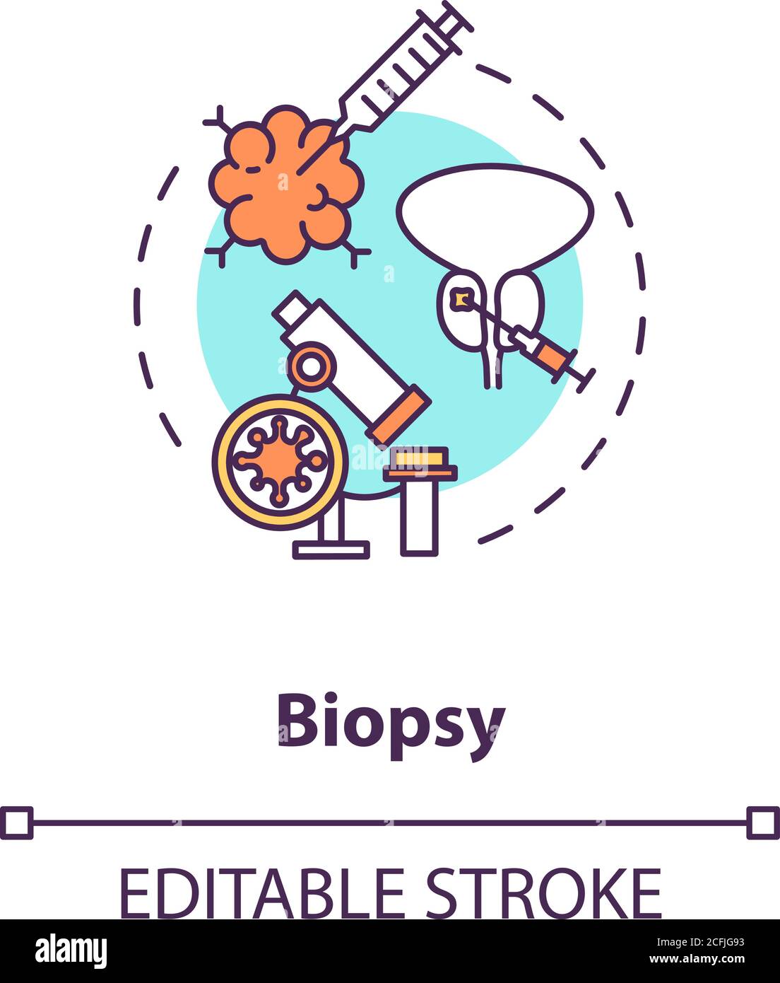Biopsy concept icon Stock Vector Image & Art - Alamy