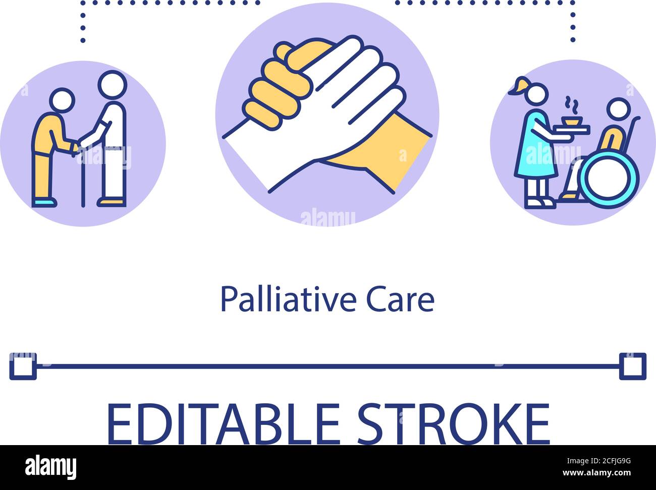 Palliative care concept icon Stock Vector Image & Art - Alamy