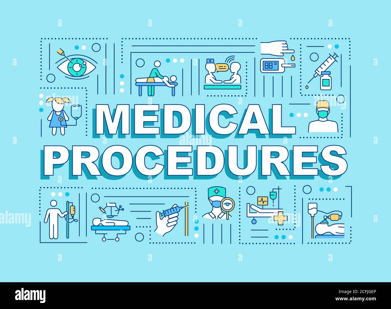 Medical procedures word concepts banner Stock Vector Image & Art - Alamy