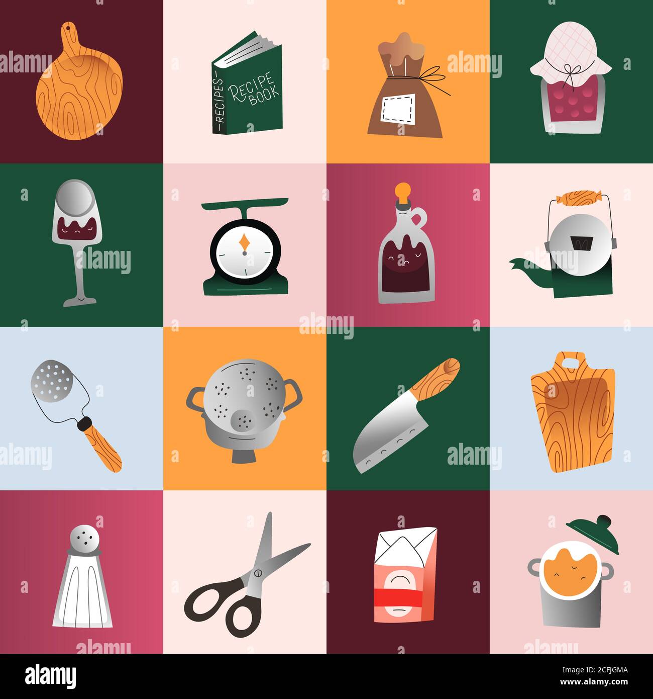 Old cooking class Stock Vector Images - Alamy