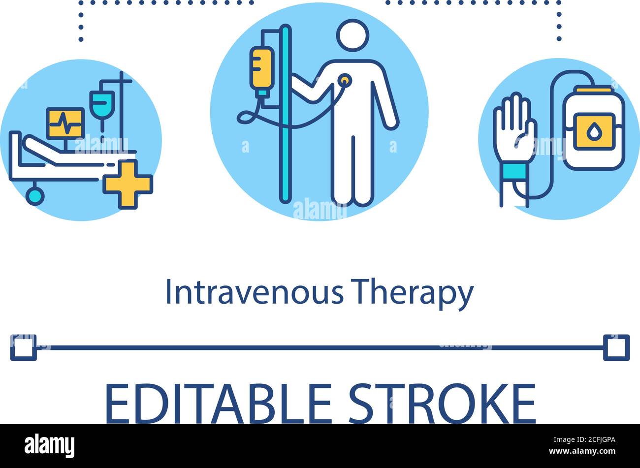 Intravenous therapy concept icon Stock Vector Image & Art - Alamy