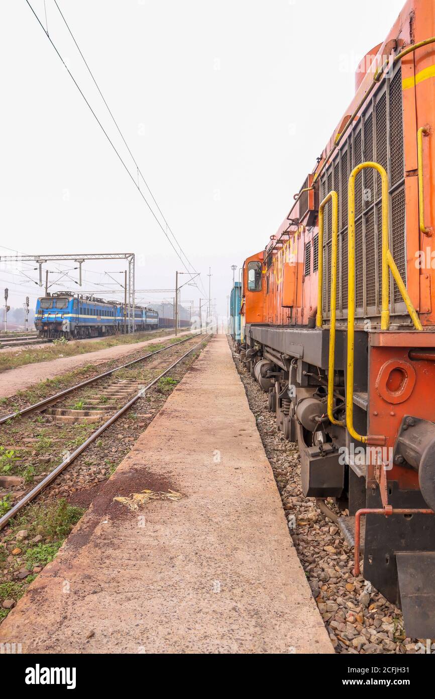 Indian Train Engine Side