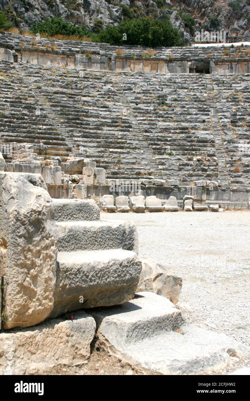 circus, the amphitheater in Demre, Turkey Stock Photo - Alamy