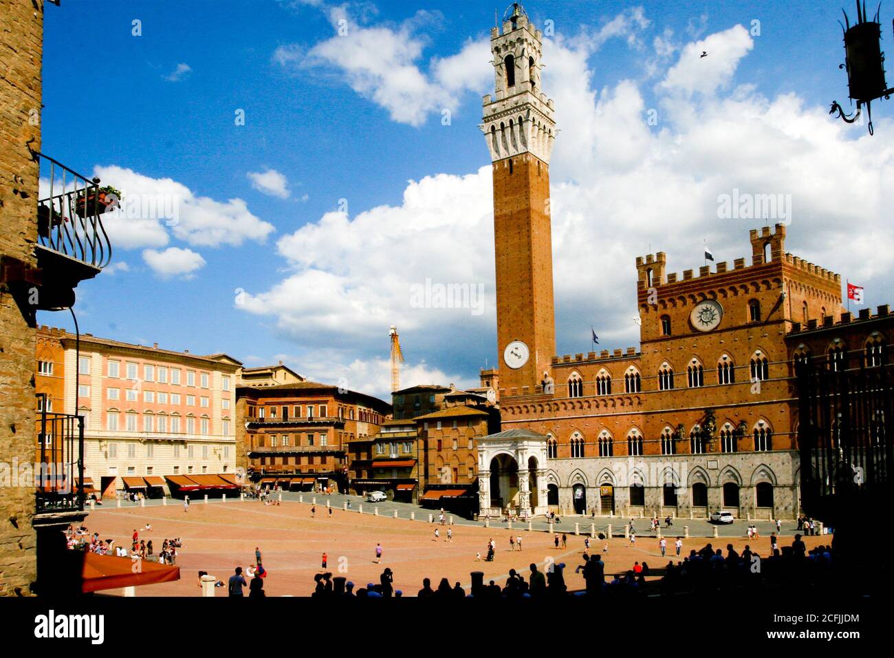 The area for the conduct of horse racing in Sienna Stock Photo - Alamy