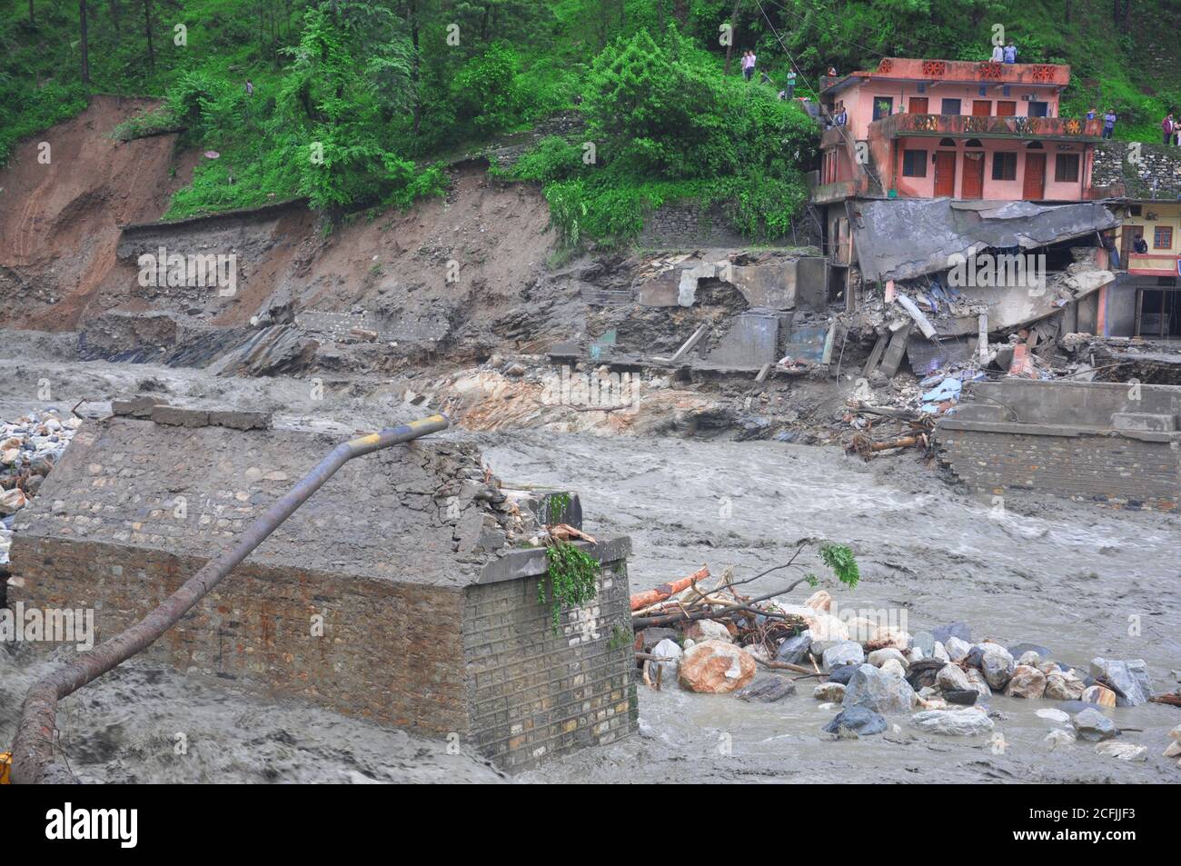 India Disaster. Heavy rainfall causes flood.Cause harm to many lives ...