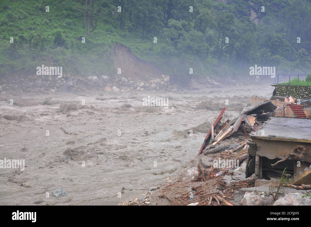 India Disaster. Heavy rainfall causes flood.Cause harm to many lives ...