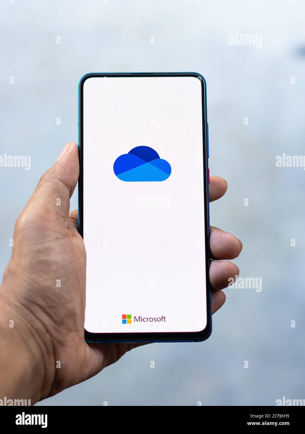 Assam, india - September 6, 2020 : Onedrive logo on phone screen stock ...
