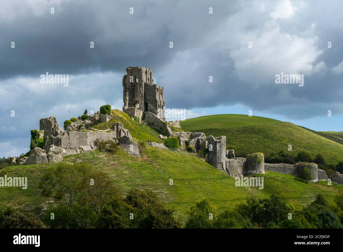 Visiting corfe castle hi-res stock photography and images - Alamy