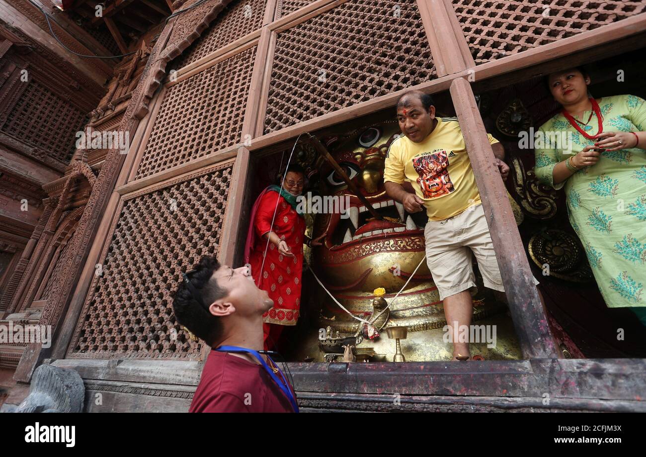Kathmandu, Nepal. 6th Sep, 2020. A Nepali man drinks homemade alcohol ...