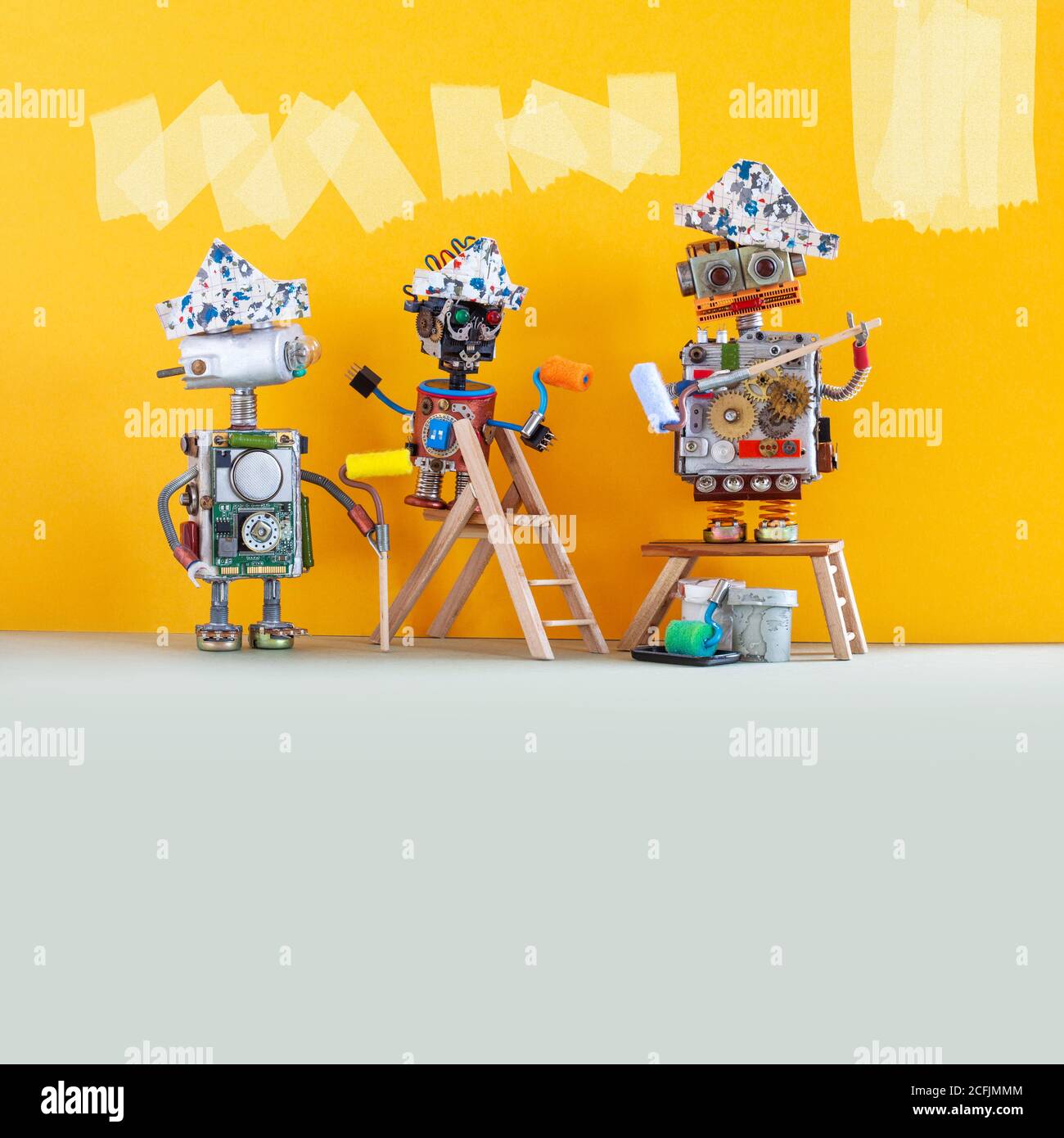 Bucket of paint wallpaper hi-res stock photography and images - Alamy