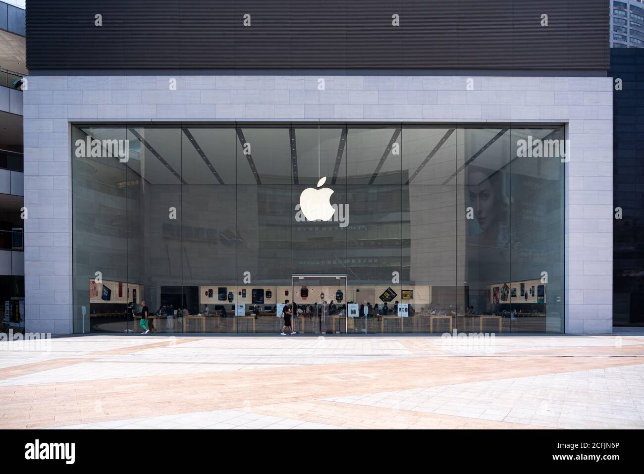 American multinational technology company Apple retail store seen in ...