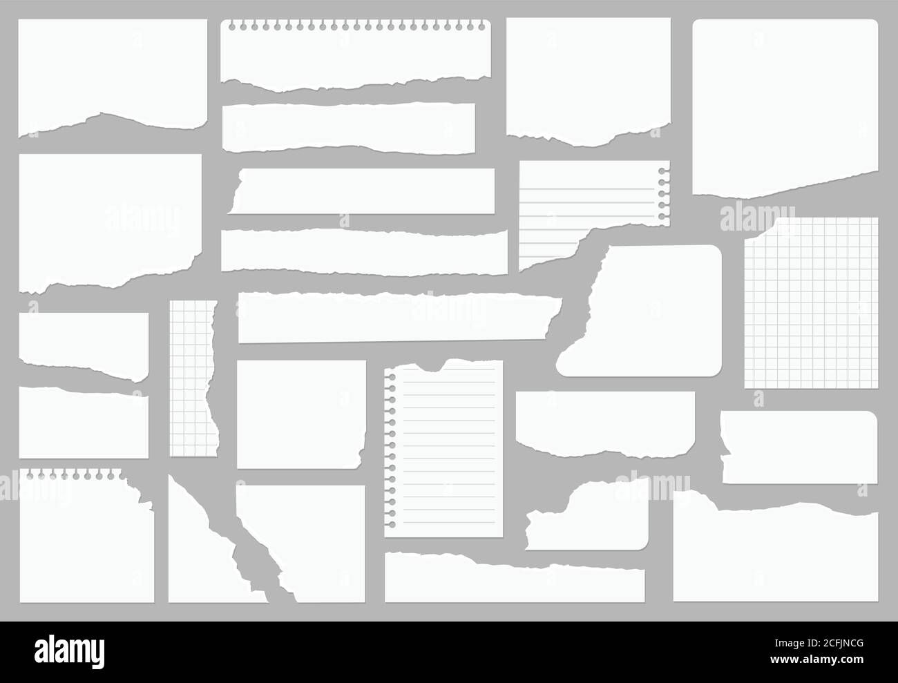 Torn notebook Stock Vector Images - Alamy