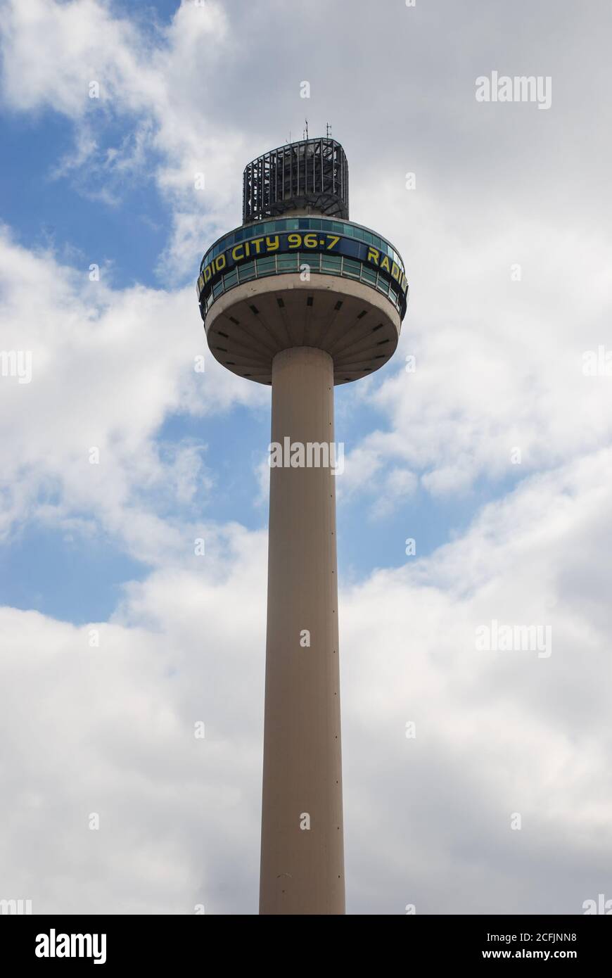 St Johns Beacon offers views across the city of Liverpool, UK Stock ...