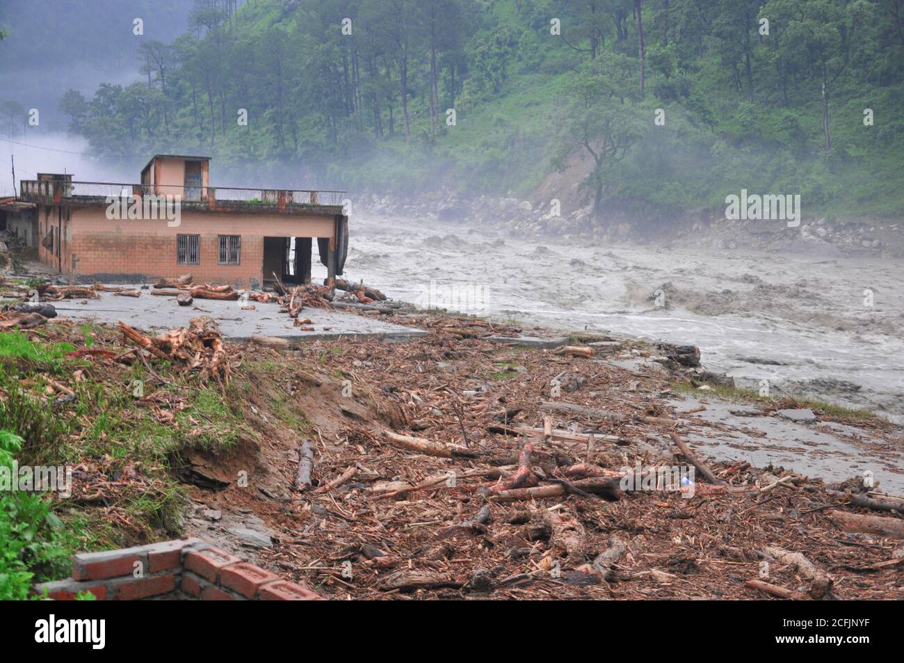 India Disaster. Heavy rainfall causes flood.Cause harm to many lives ...