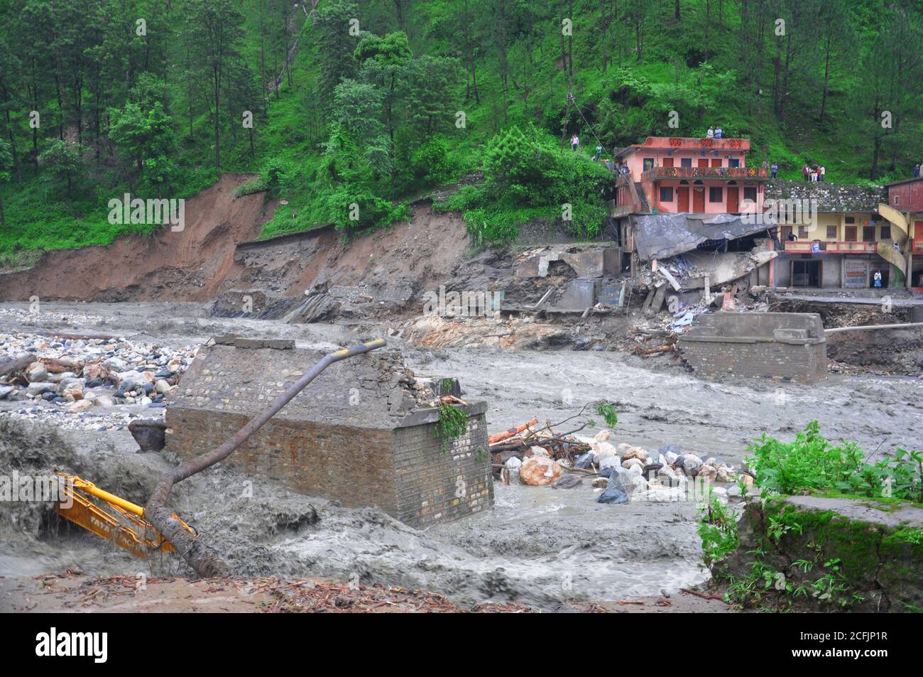 India Disaster. Heavy rainfall causes flood.Cause harm to many lives ...