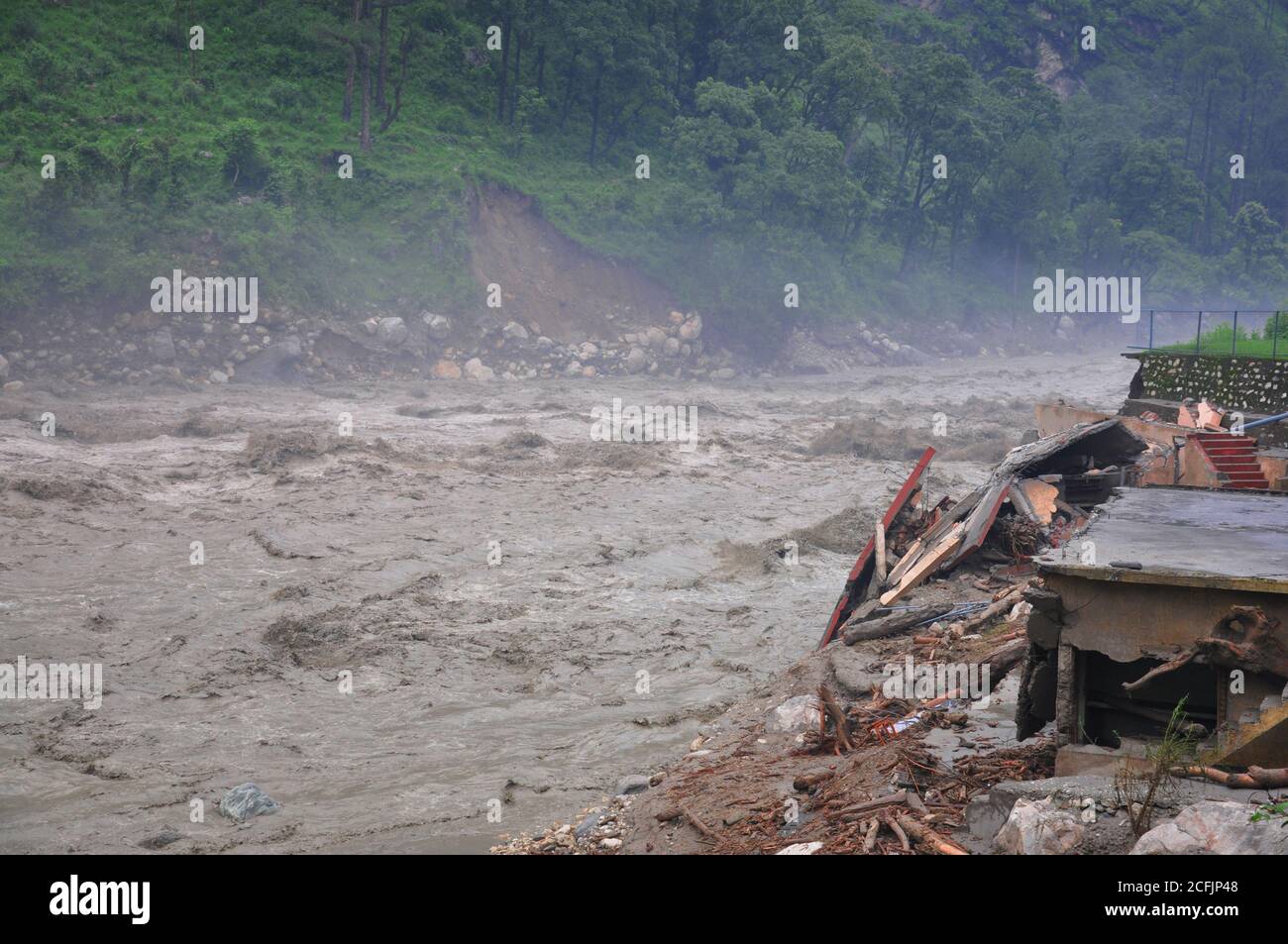 India Disaster. Heavy rainfall causes flood.Cause harm to many lives ...