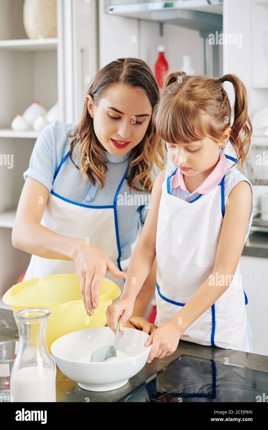 Making cake dough Stock Photo - Alamy