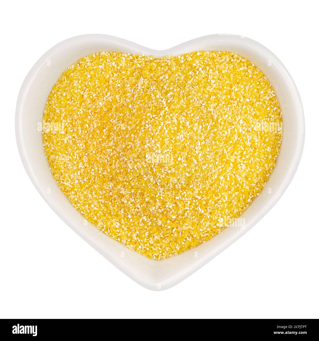 corn groats in heart shaped plate Stock Photo - Alamy