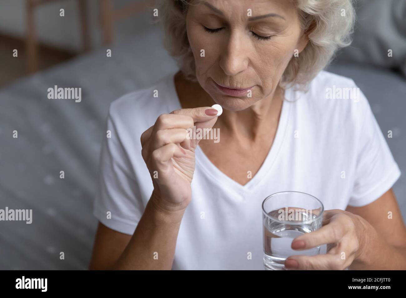 Mature woman eyes close up hi-res stock photography and images - Alamy