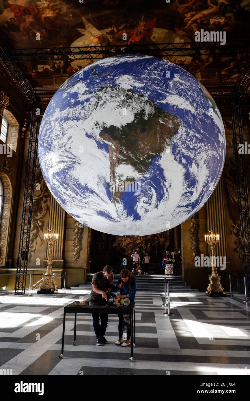 GAIA art installation by artist Luke Jerram at The Painted Hall Old ...