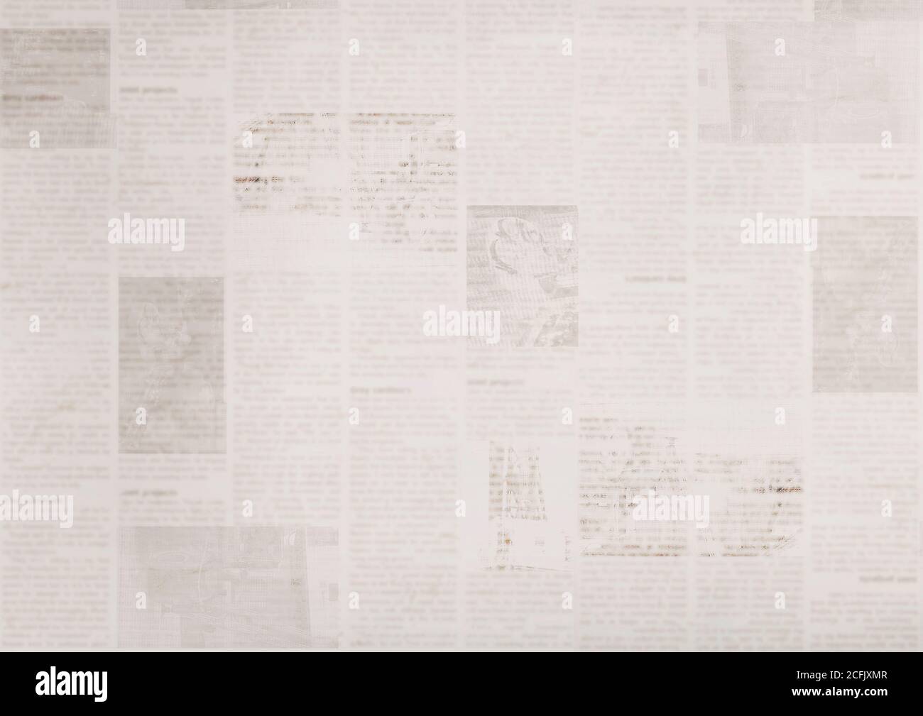 Vintage grunge newspaper paper texture background. Blurred old news ...