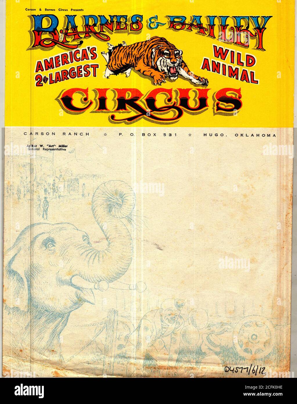 Old photo circus poster hi-res stock photography and images - Alamy