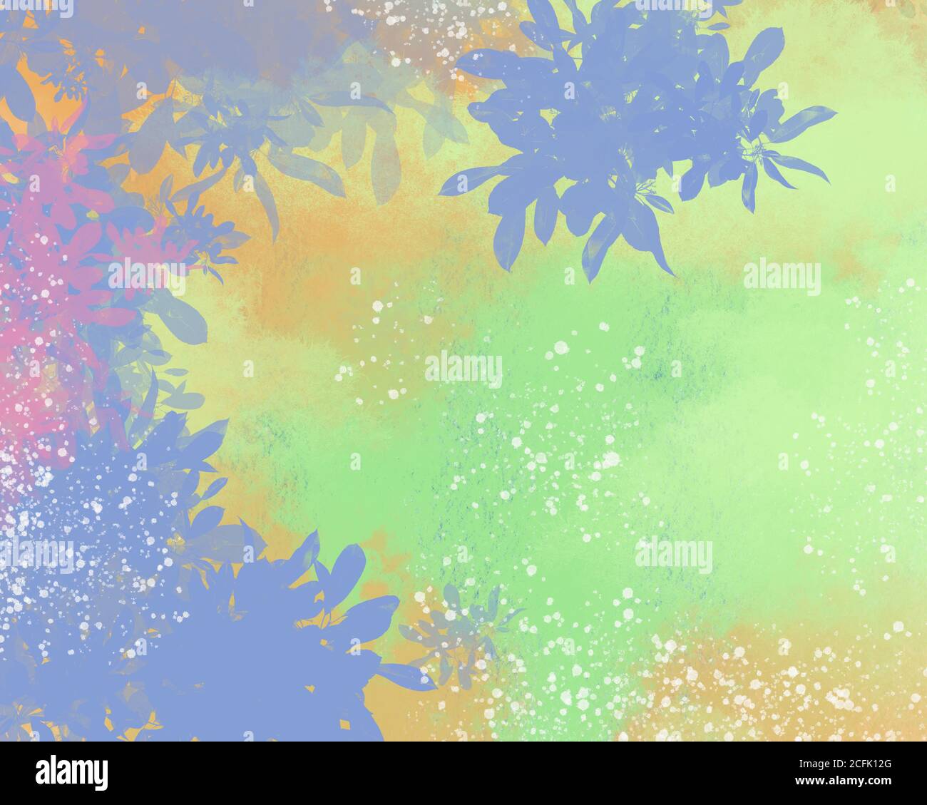 Digital illustration or drawing of an abstract colorful background or ...