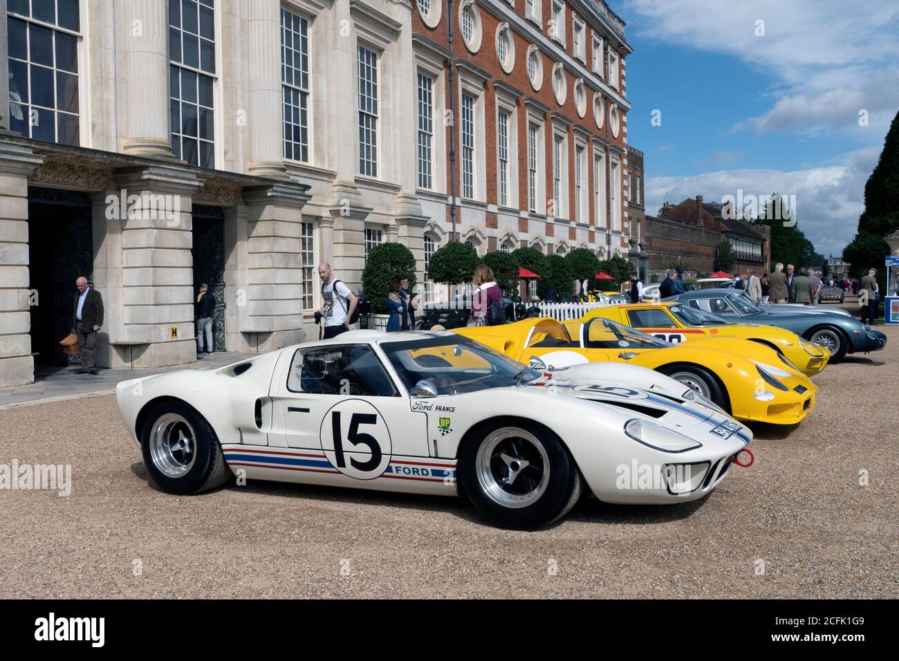 Ford v Ferrari at Le Mans display at the Hampton Court Concours 2020 ...