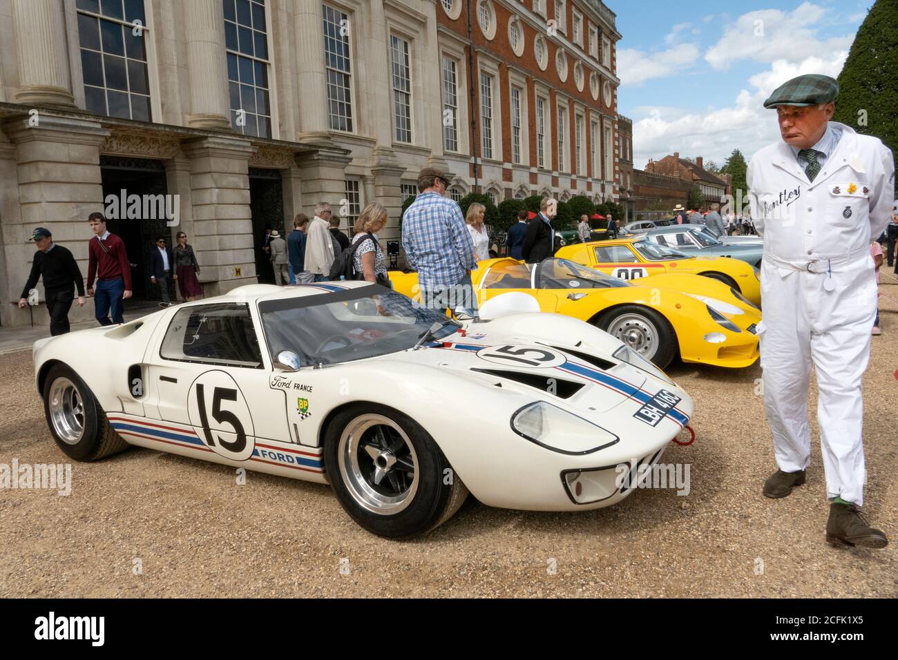 Ford v Ferrari at Le Mans display at the Hampton Court Concours 2020 ...