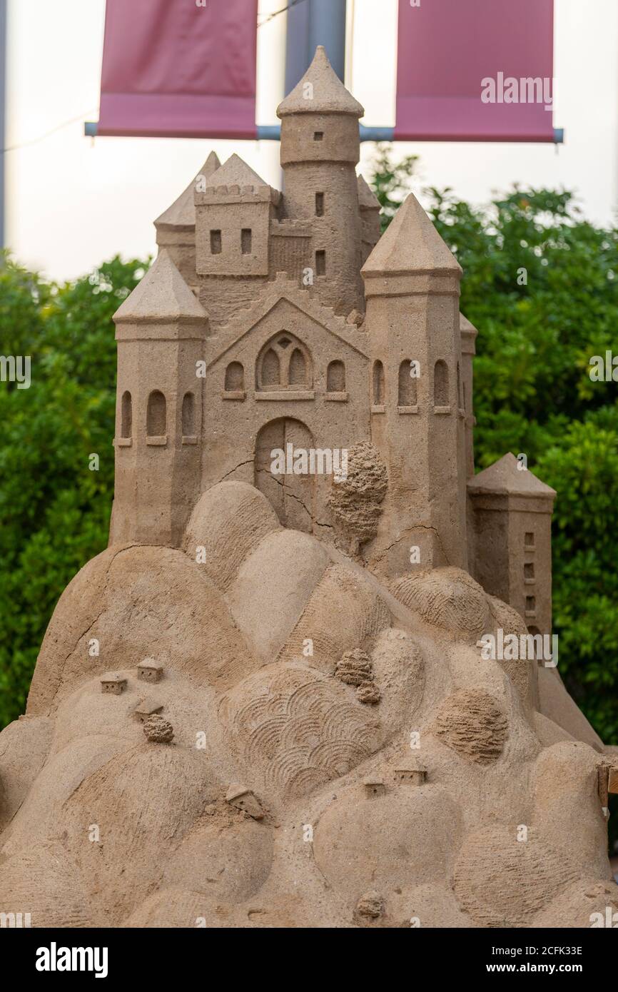 Classical sand castle in urban environment in germany Stock Photo - Alamy