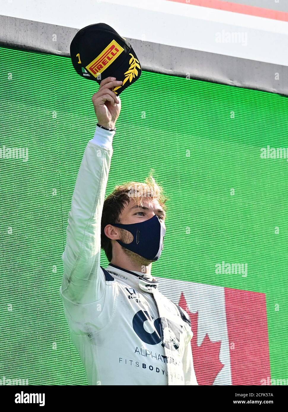 Pierre gasly monza podium hi-res stock photography and images - Alamy