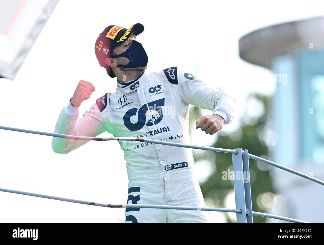 Pierre gasly monza podium hi-res stock photography and images - Alamy