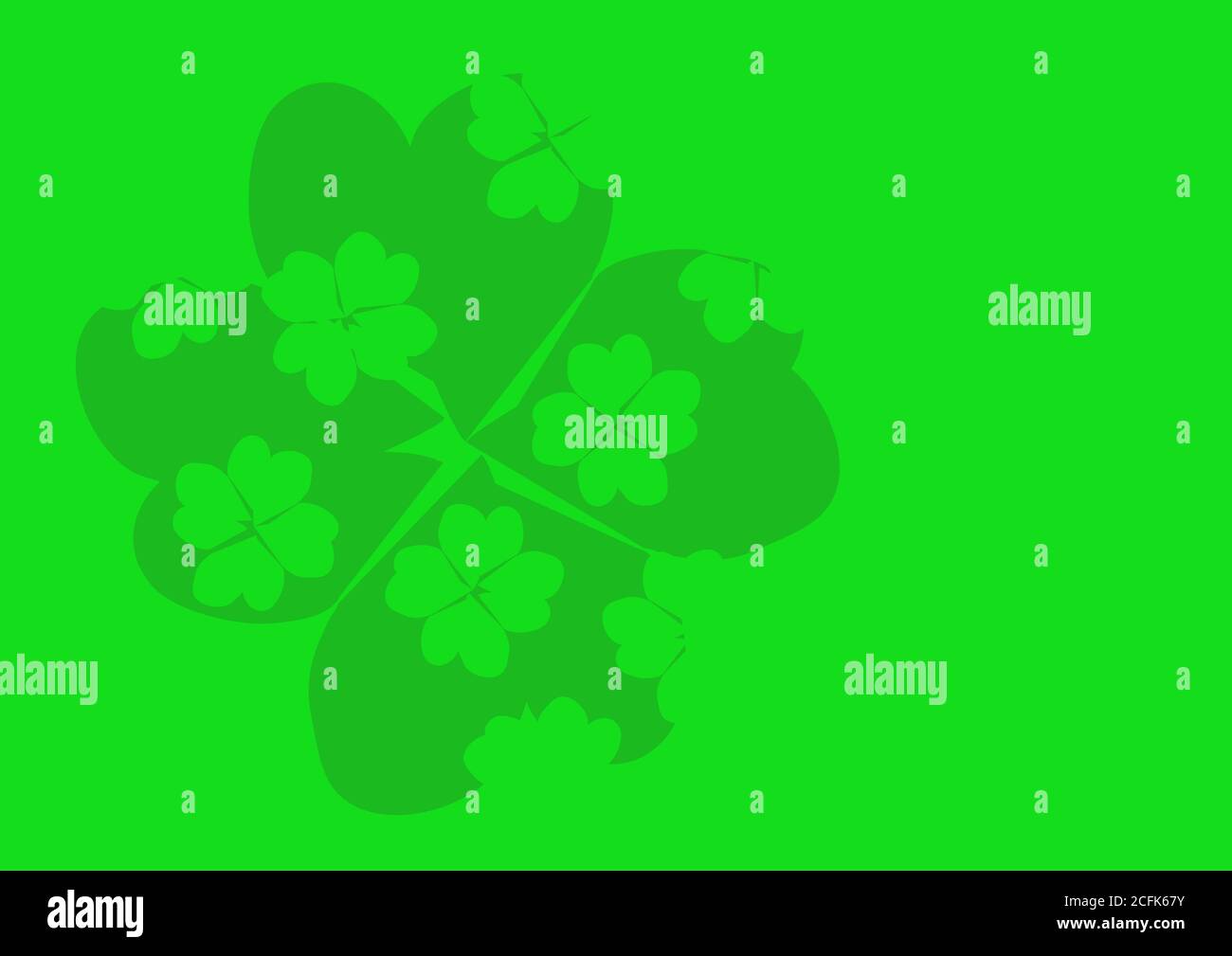 Four Leaf Clovers On Green Background Hand Drawn Creative Style Copy four-leaf-clovers-on-green-background-hand-drawn-creative-style-copy