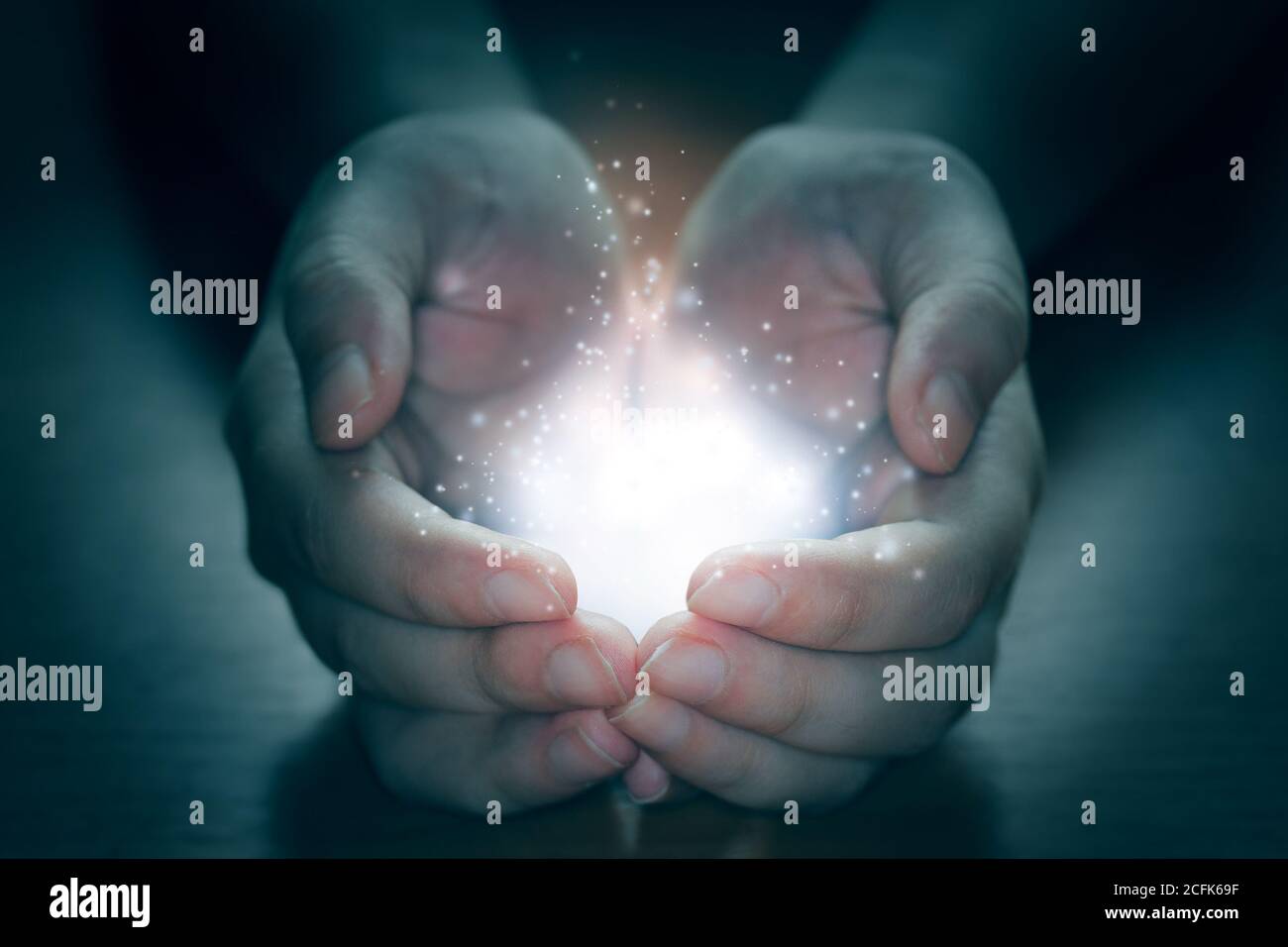 Hands Aura High Resolution Stock Photography and Images - Alamy