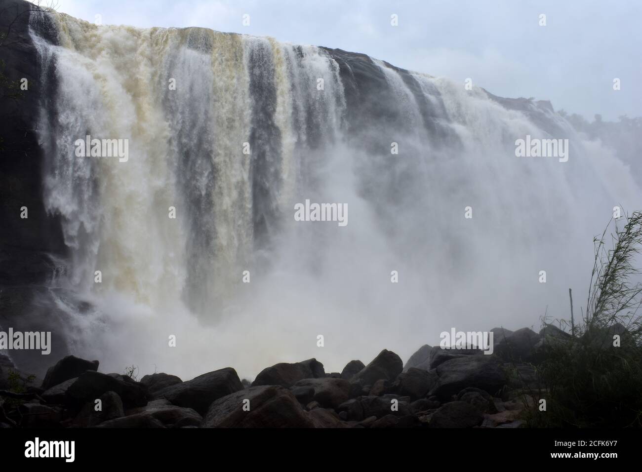 Scenic waterfalls at athirappilly in thrissur district hi-res stock ...