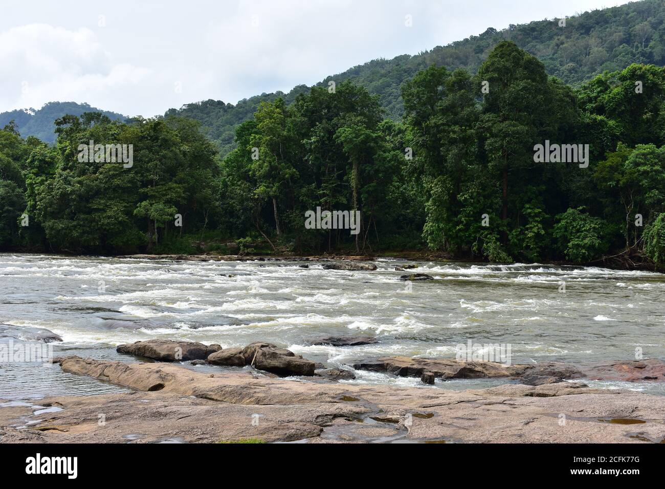 Scenic waterfalls at athirappilly in thrissur district hi-res stock ...