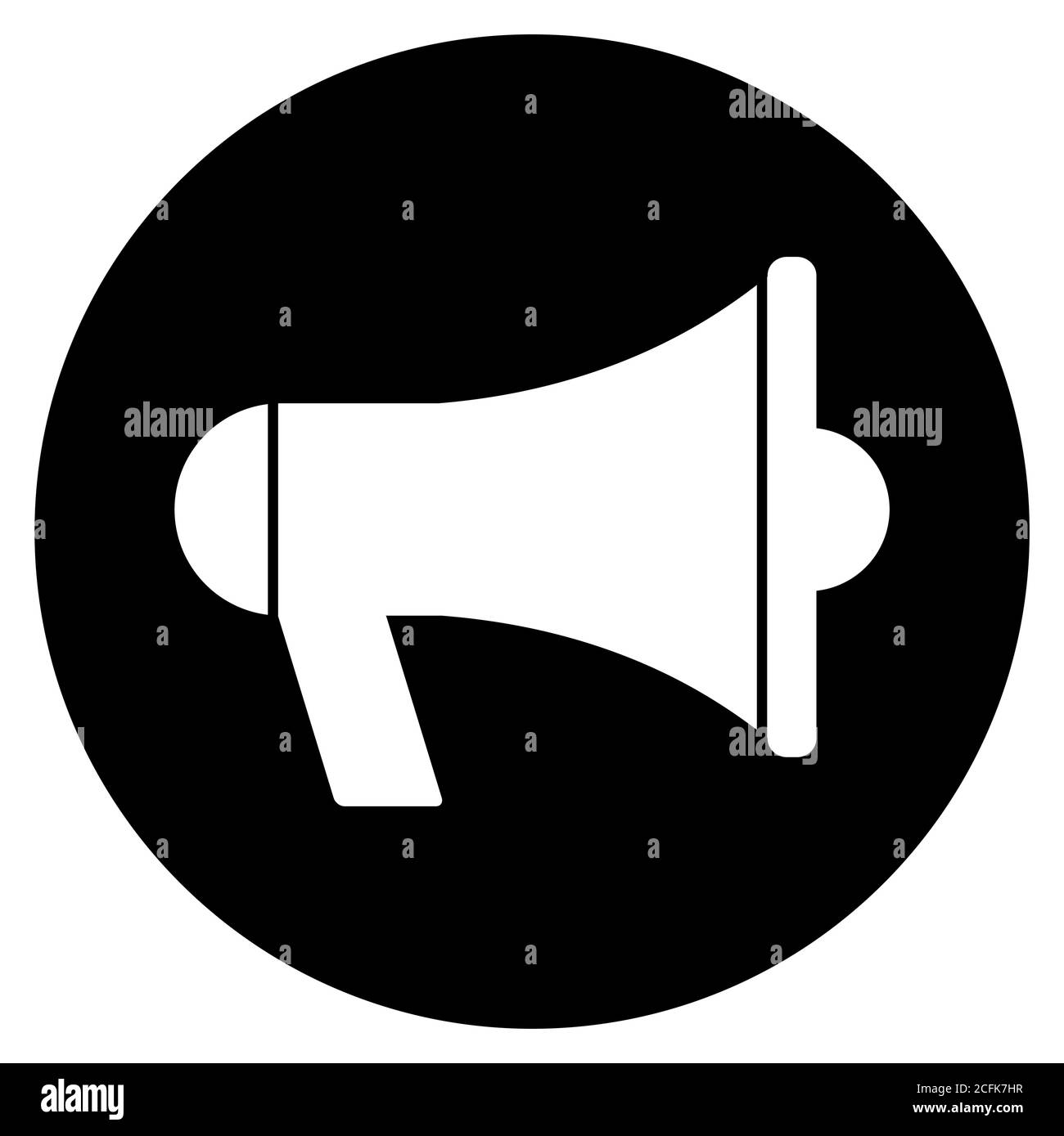 Microphone icon in circle Cut Out Stock Images & Pictures - Alamy