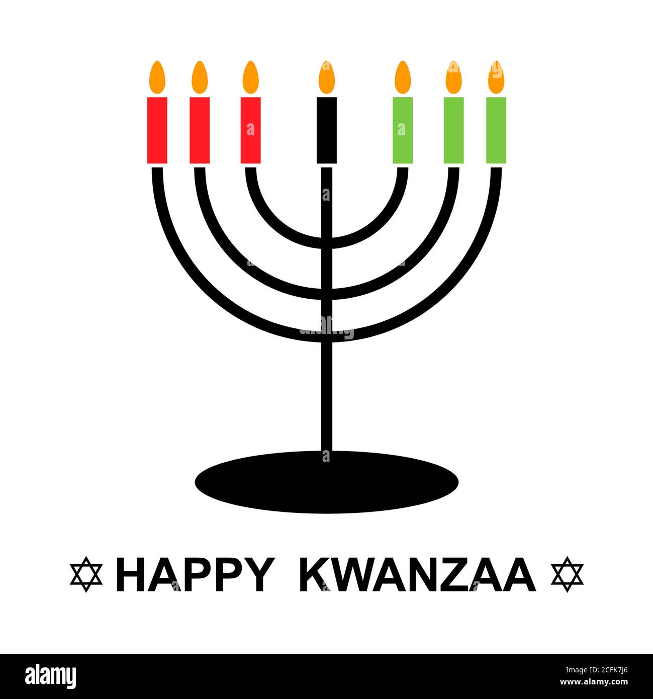 Happy kwanzaa , american design isolated on white background. Greeting ...
