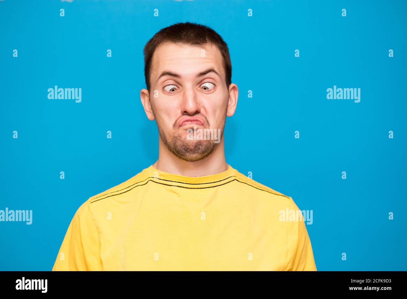 Cross eyed comic hi-res stock photography and images - Alamy