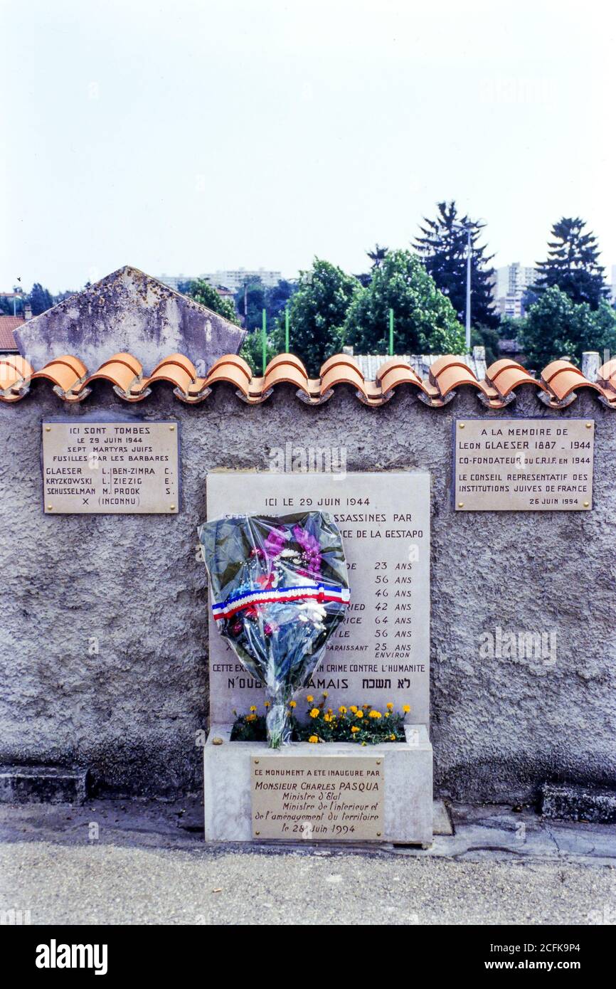Memorial to the civilian victims of nazi slaughter, , France Stock ...