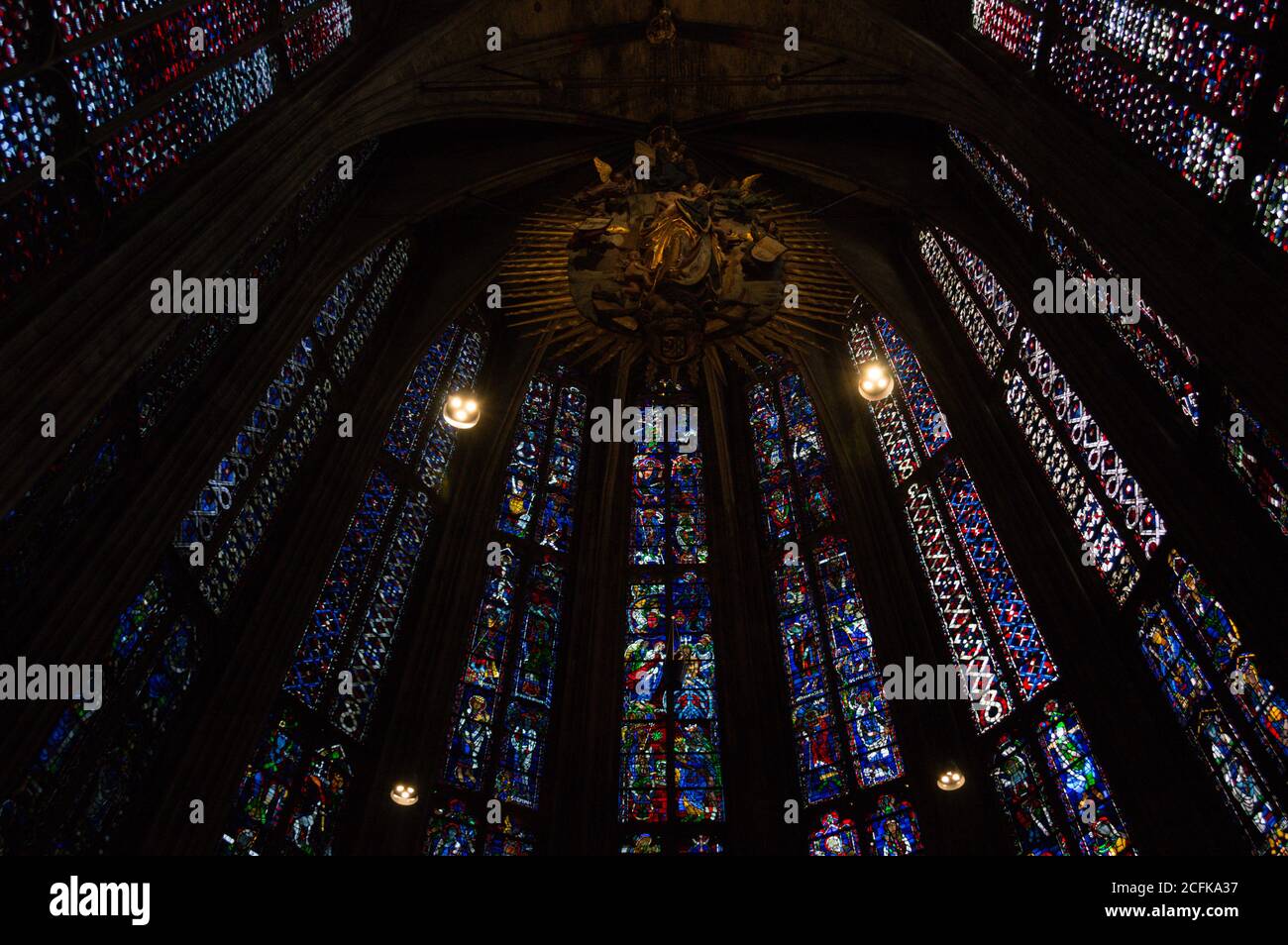 Interior of Aachen Cathedral, Aachener Dom in Germany Stock Photo - Alamy