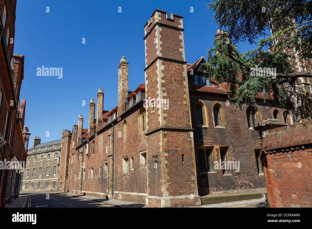 The Queens' College Old Library looking along Silver Street in ...