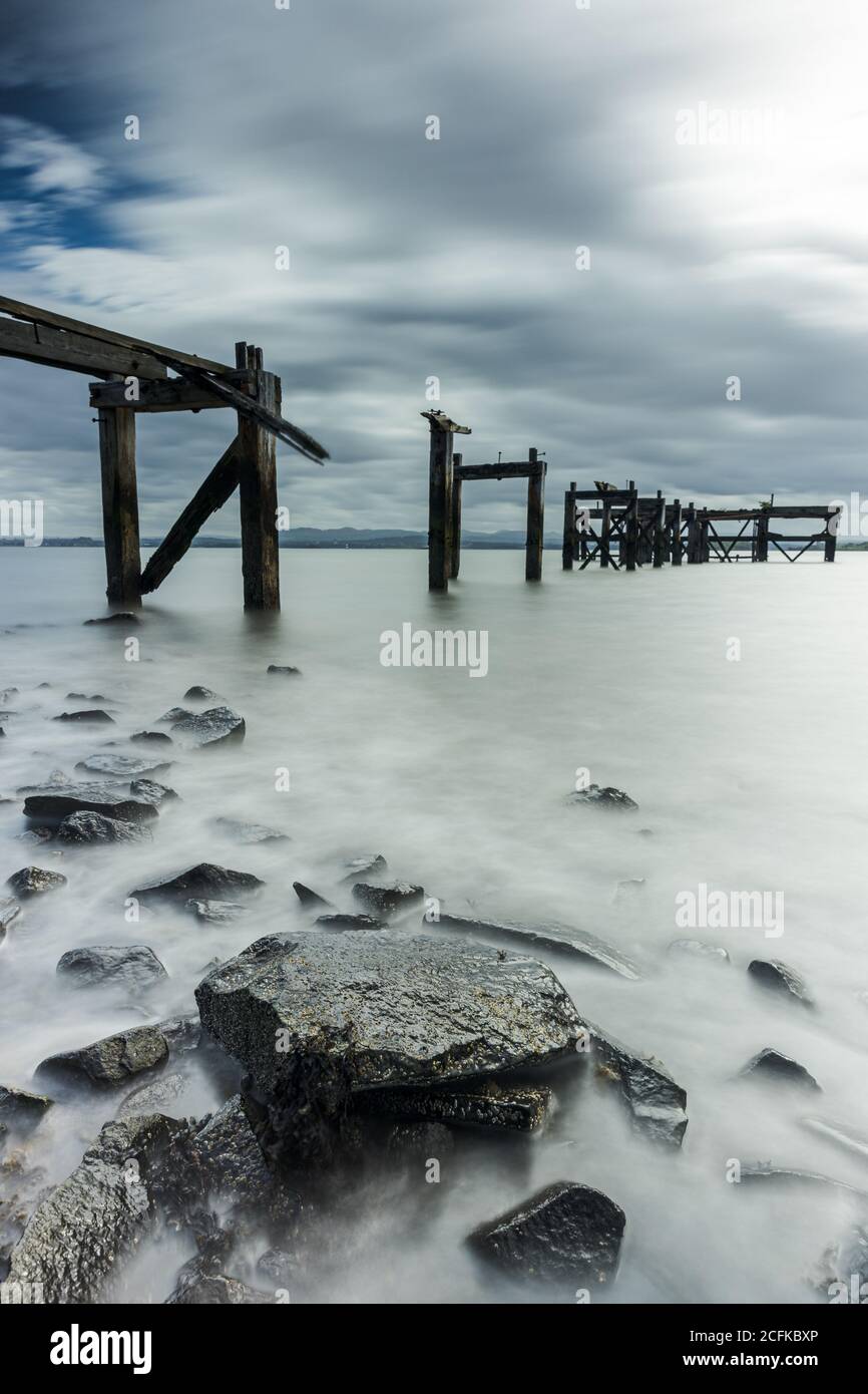 Old pier scotland hi-res stock photography and images - Alamy