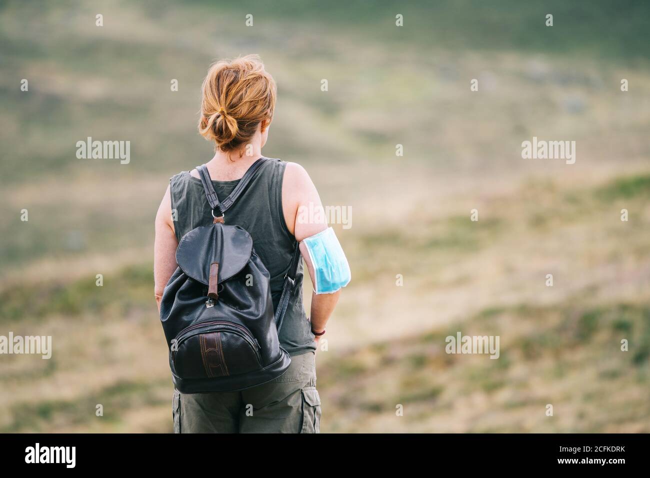 Woman traveler medical face hi-res stock photography and images - Alamy