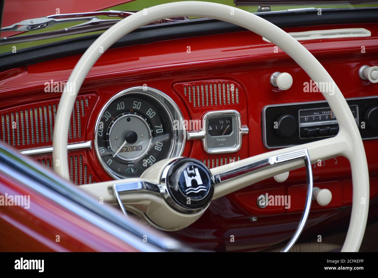 Close up of a classic VW Beetle at a cart show Stock Photo - Alamy