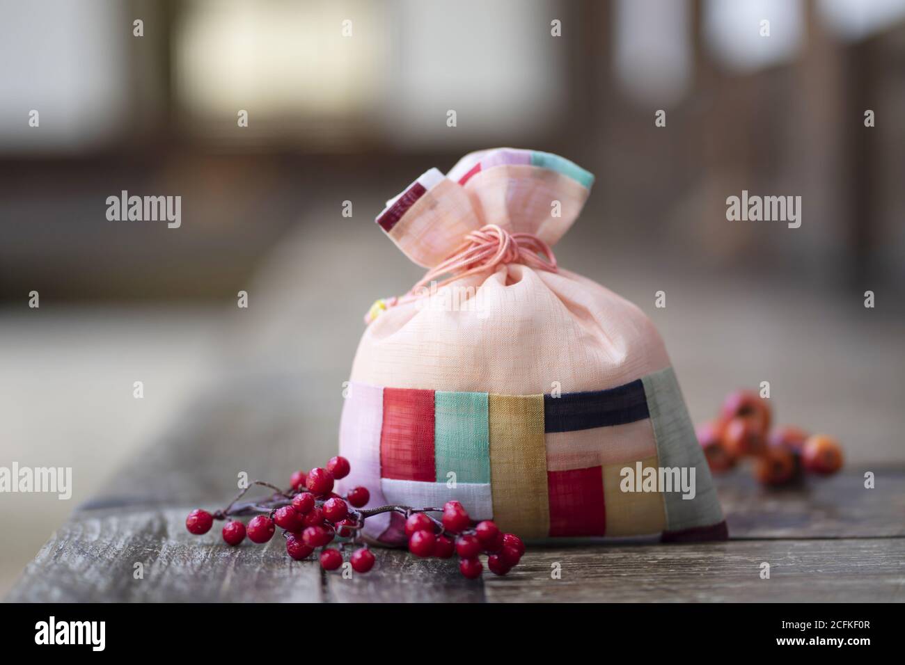 Korean traditional lucky bag,new year's image Stock Photo - Alamy