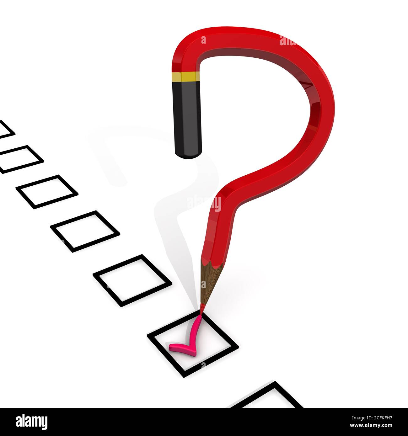 Question mark pencil hi-res stock photography and images - Alamy